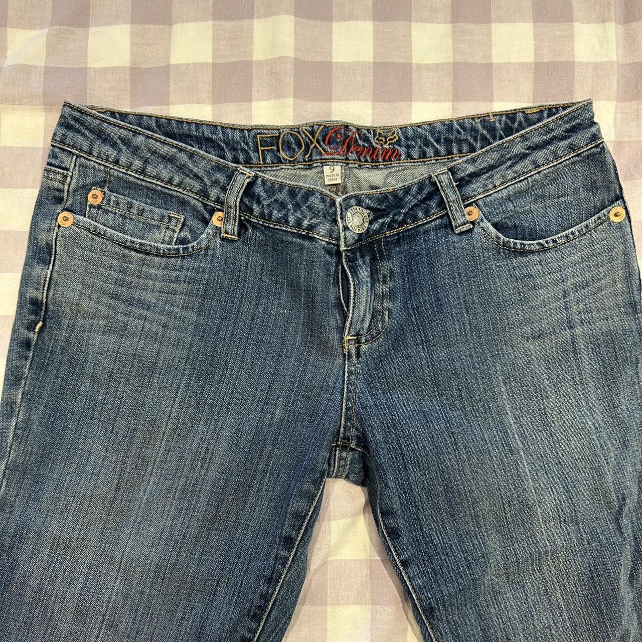 Low Rise Boot Cut Vintage Fox Jeans Size 6 - 8... | Depop