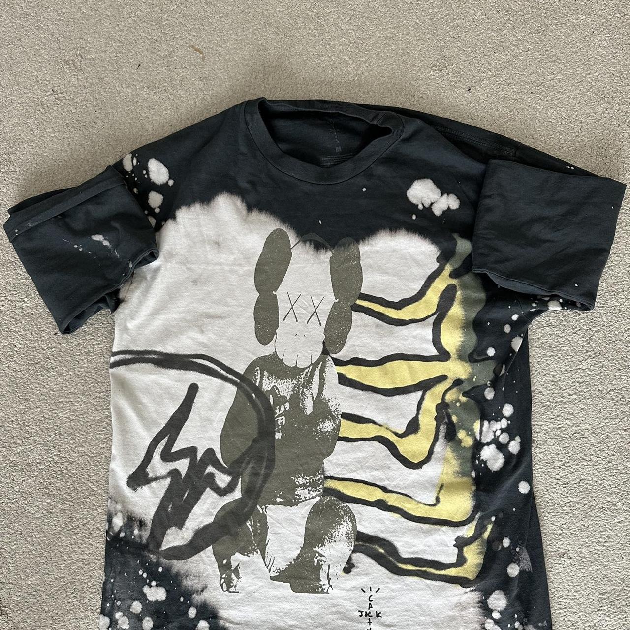 Travis scott x Kaws x Fragment long sleeve t-shirt... - Depop