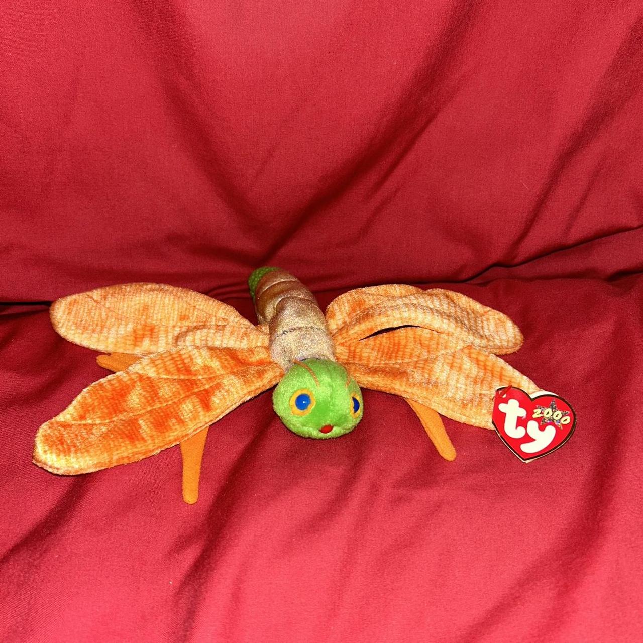 Official TY Beanie Baby dragonfly ‘ Glow ‘ , 2000... - Depop