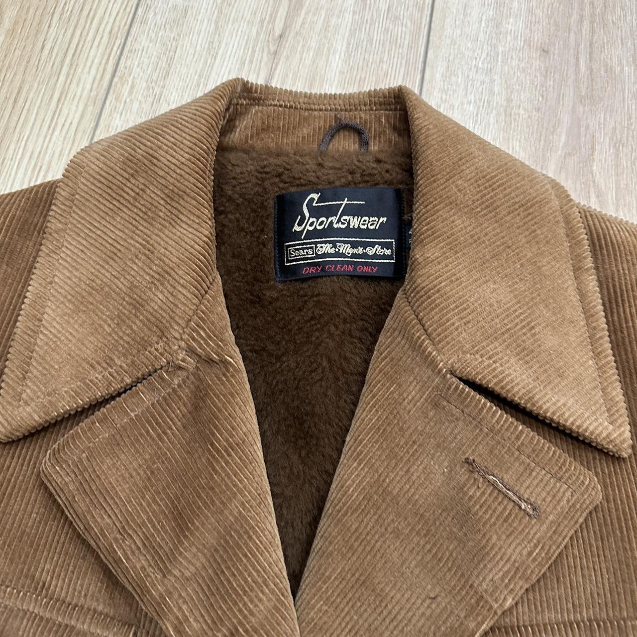 Vintage 1970’s Corduroy Sears Men’s Coat *has belt... - Depop