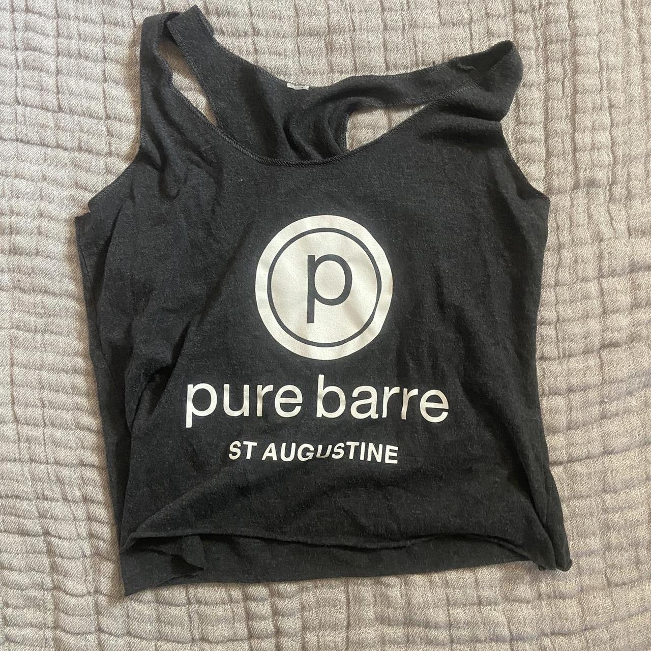 Cropped Pure Barre tank! Super soft and flattering... | Depop