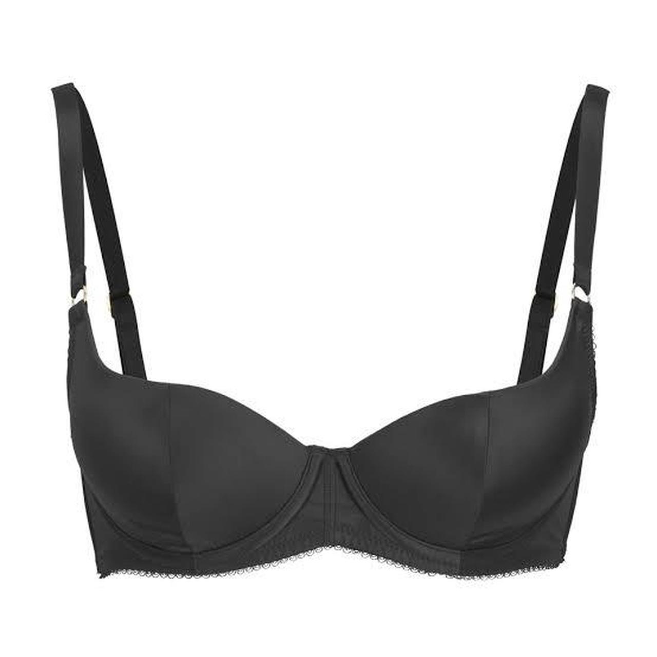 L’Agent Provocateur Penelope Black Satin padded bra... - Depop