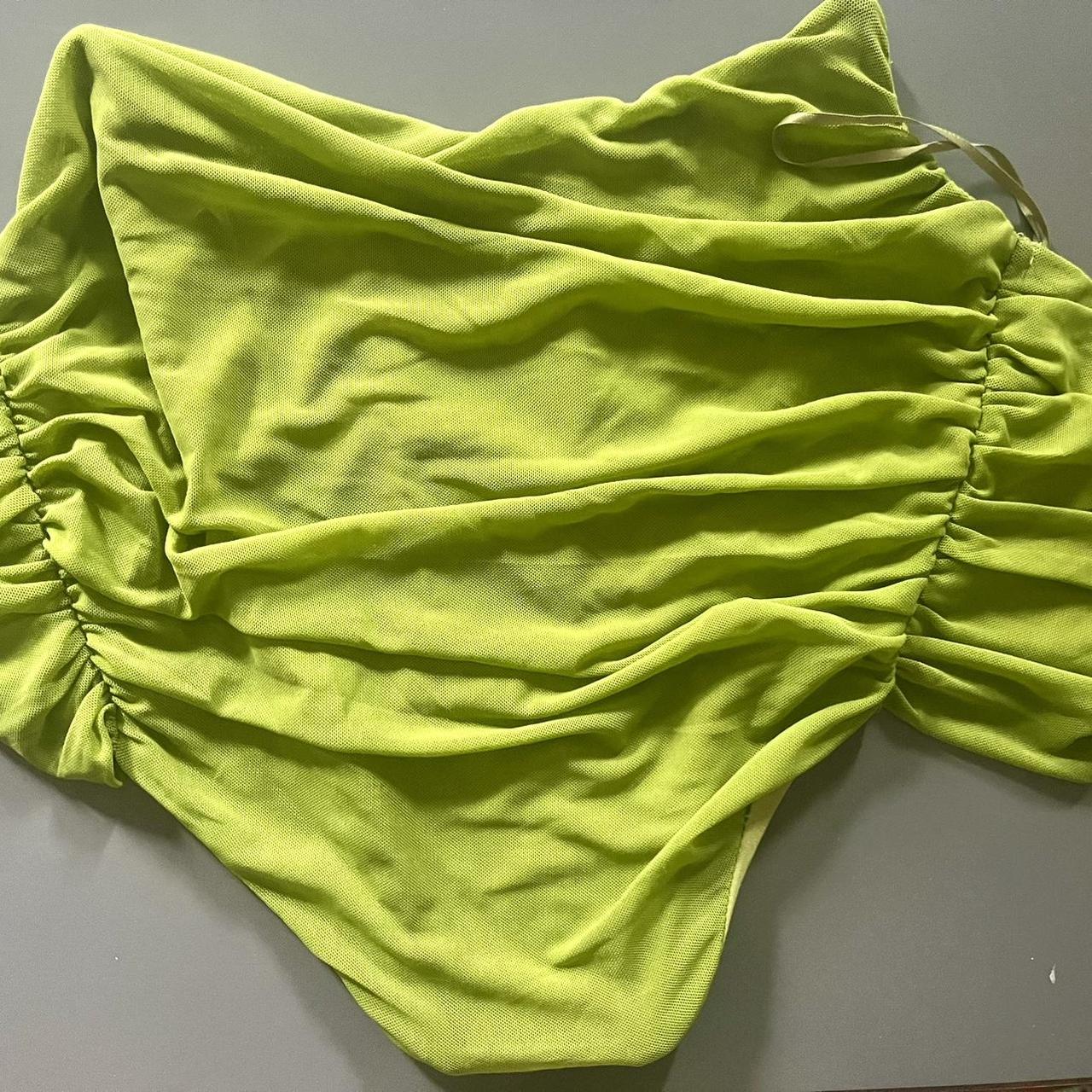 Green Corset Style Top Gently Used Brand Is Depop