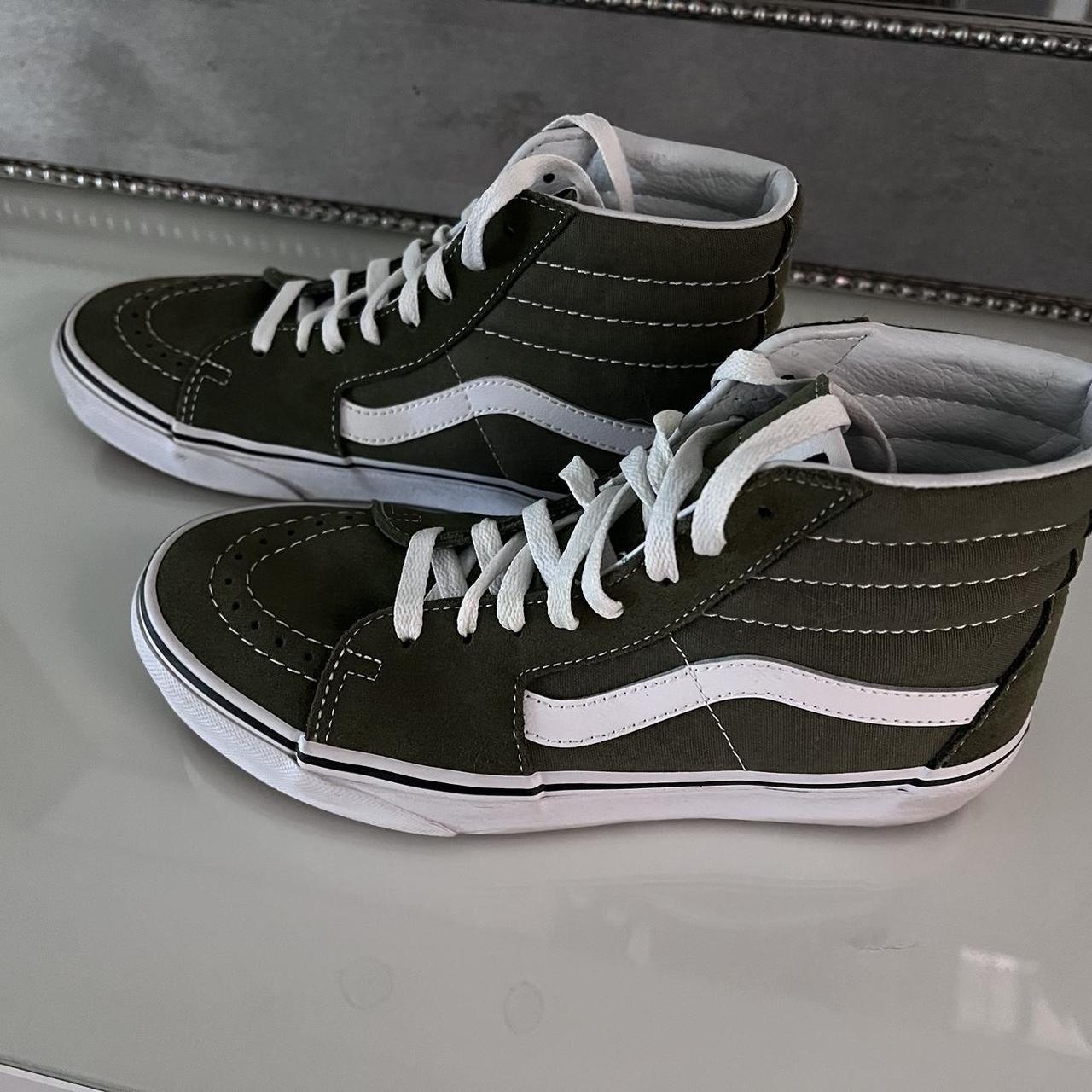 Green high top vans Great condition hardly... - Depop