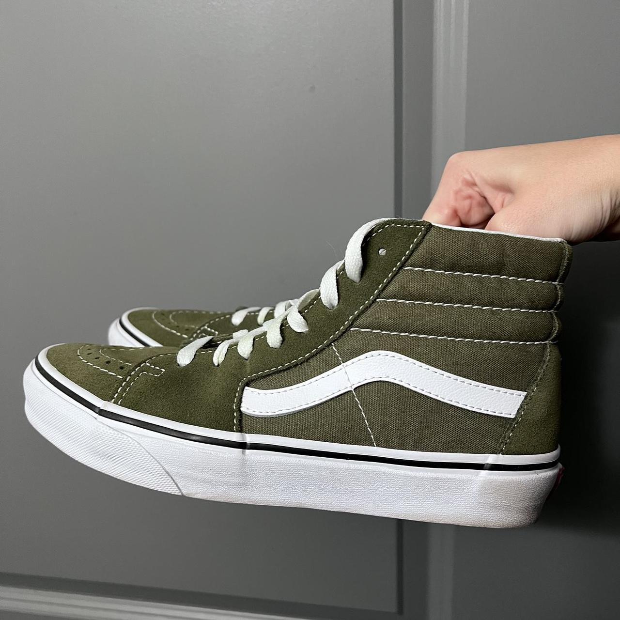 Green high top vans Great condition hardly... - Depop