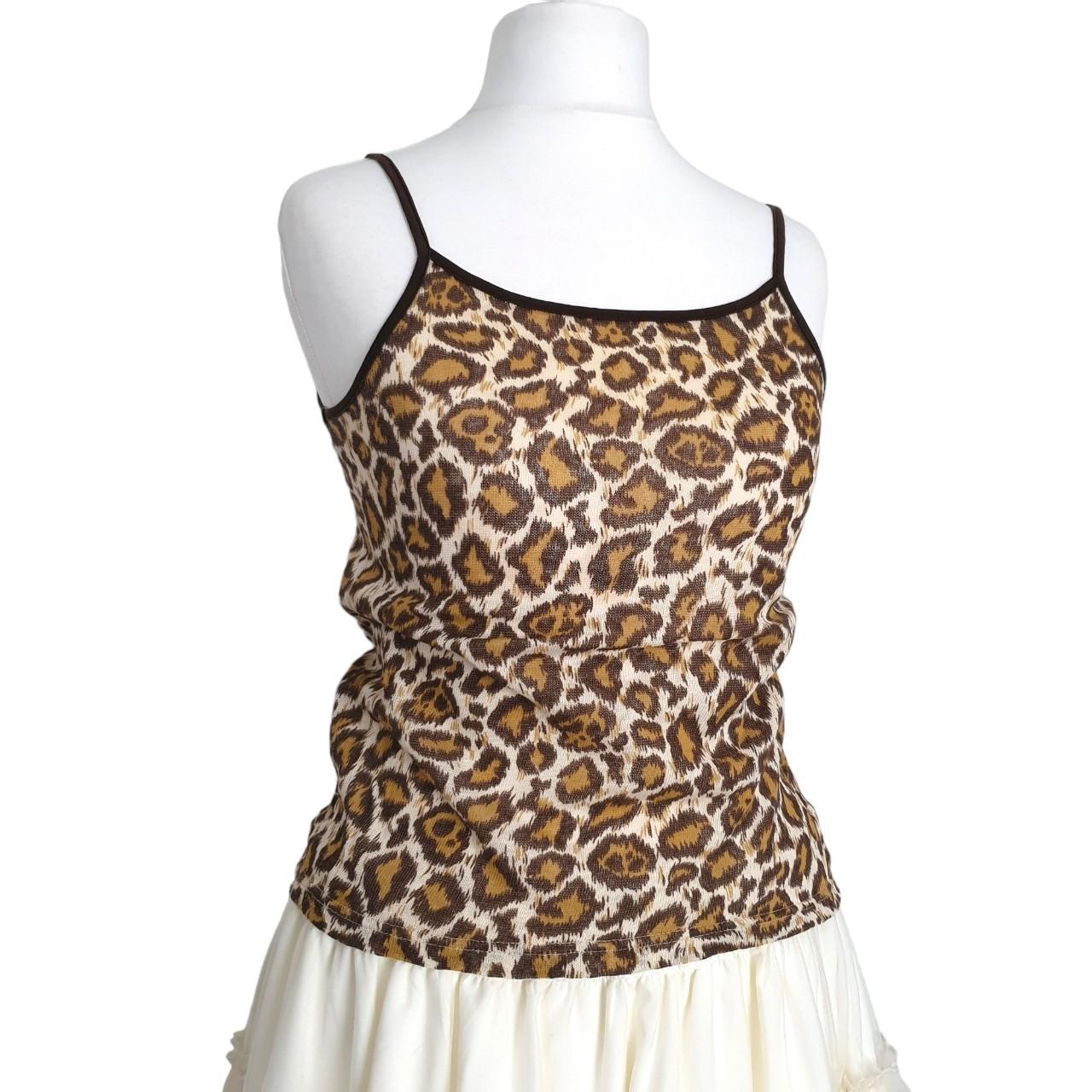 Y2K Gyaru Leopard Cami • Brown leopard cami top. •... - Depop