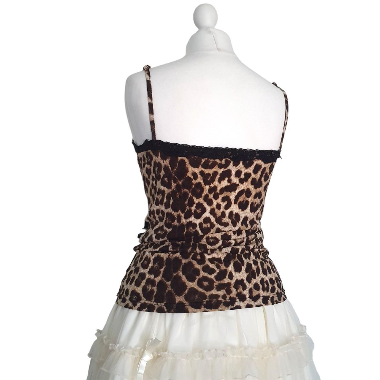 Y2K Gyaru Leopard Cami • Leopard print cami with... - Depop
