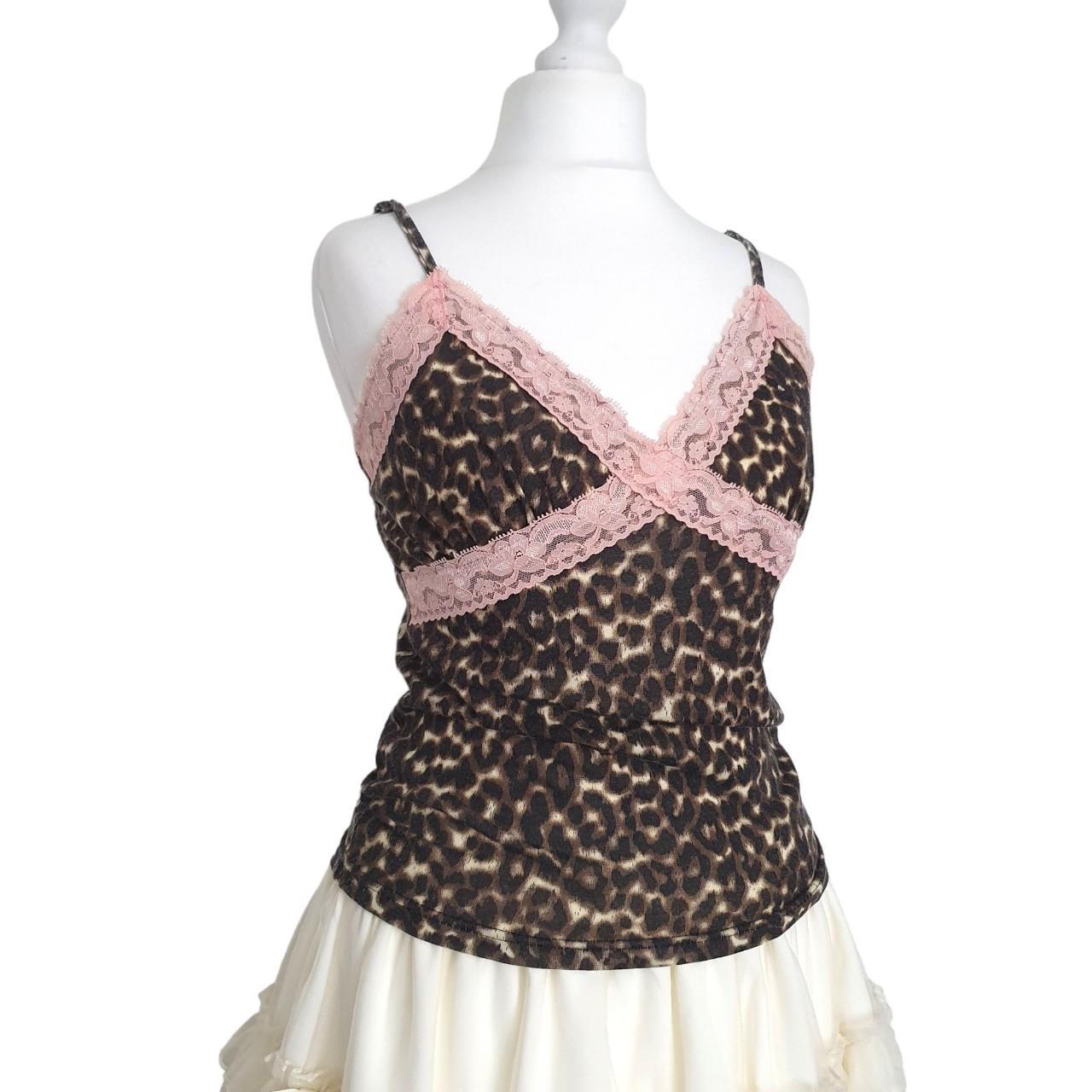 Y2K Leopard Print Cami • Leopard print cami top. •... - Depop