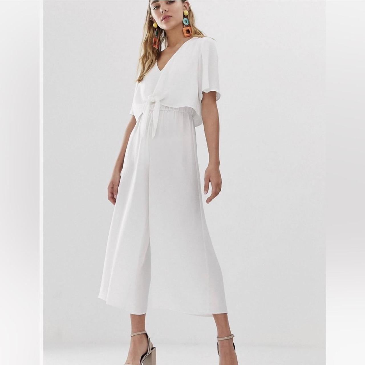 New Look Women's White Jumpsuit | Depop