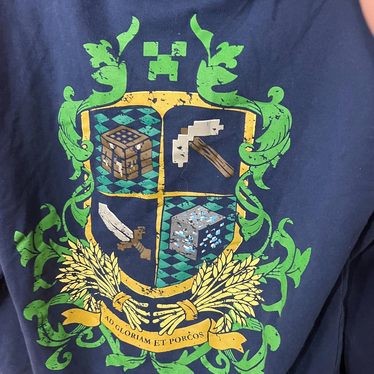 Minecraft University zip up Thrifted but never... - Depop