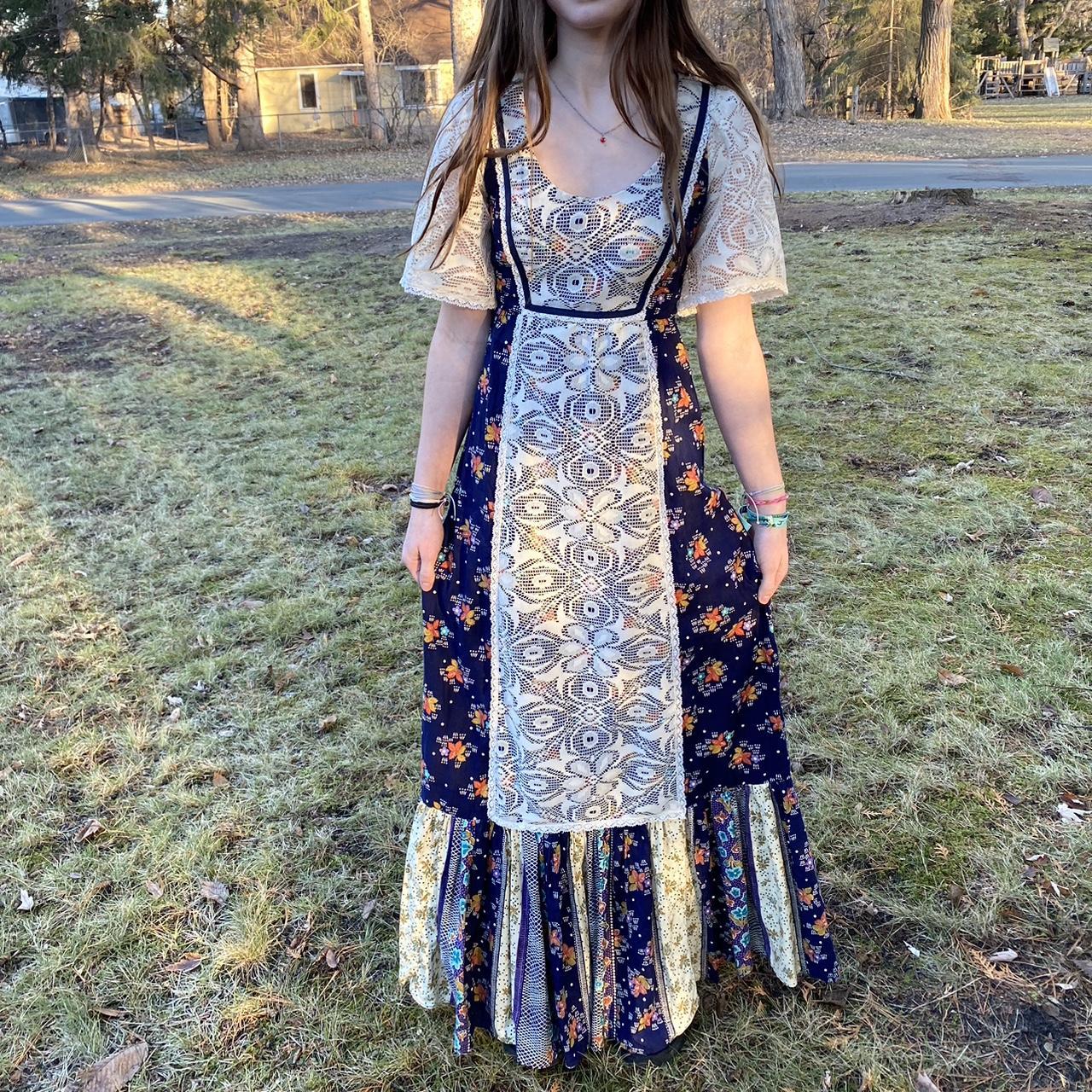 🍁Pristine 70s prairie dress by "This is Yours" San... - Depop