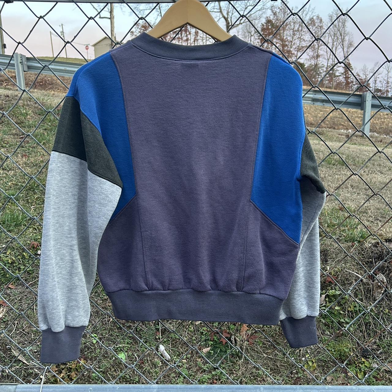 Vintage 80s Nike Colorblock Crewneck Sweatshirt size... - Depop