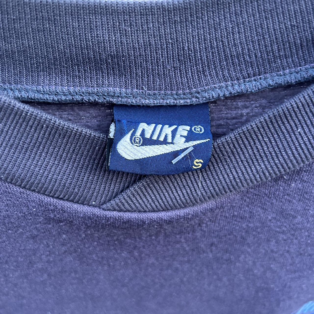 Vintage 80s Nike Colorblock Crewneck Sweatshirt size... - Depop