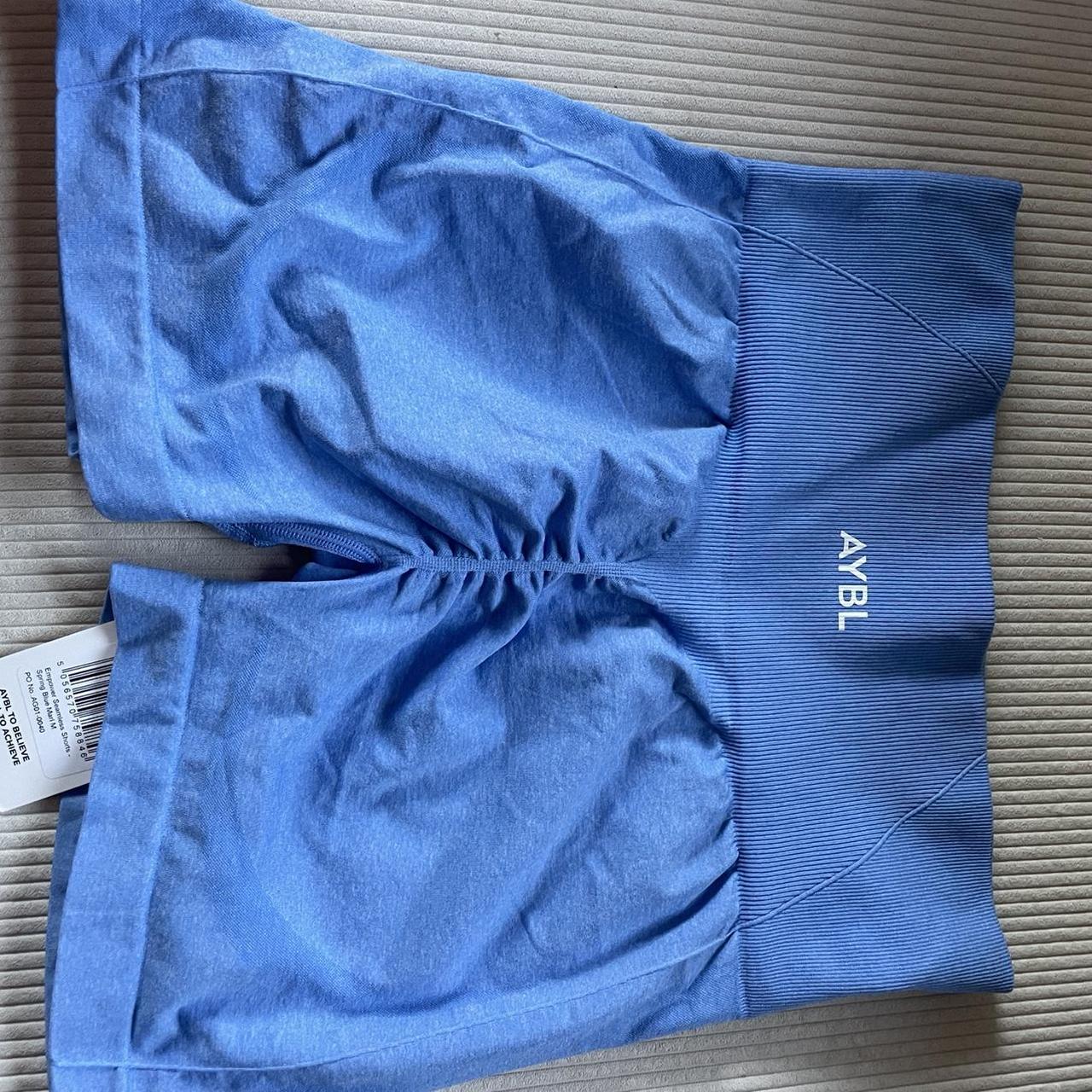 AYBL shorts in spring blue marl Size medium Unworn,... - Depop