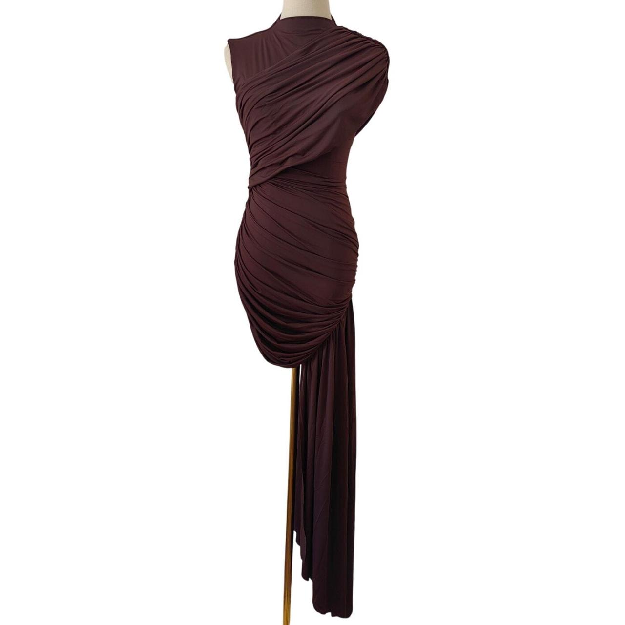 DE LA VALI ravenna mini dress In Brown Jersey Mini... | Depop