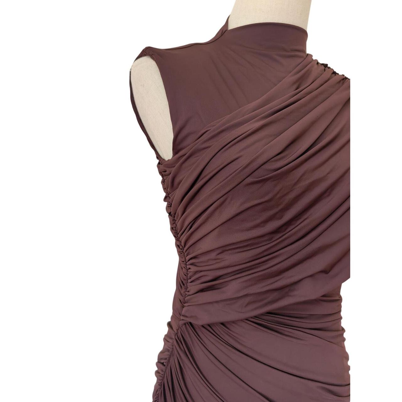 DE LA VALI ravenna mini dress In Brown Jersey Mini... | Depop