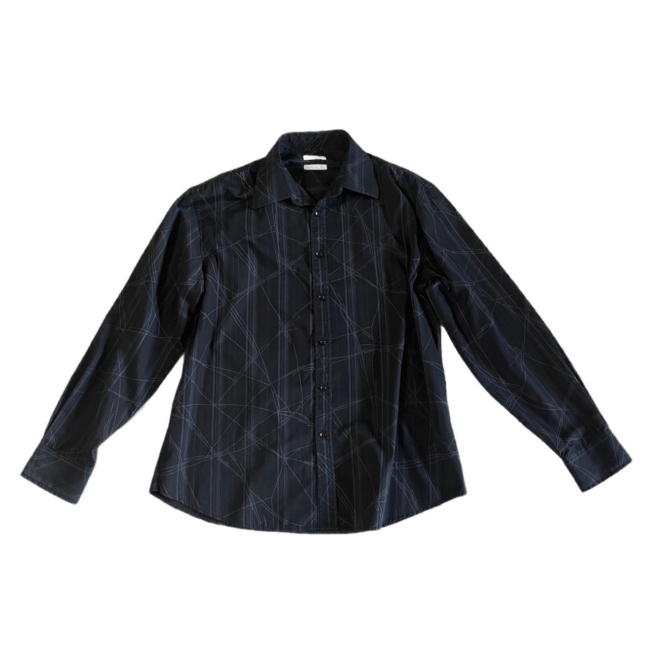 Target y2k black and grey pinstripe barbed wire vibe... - Depop