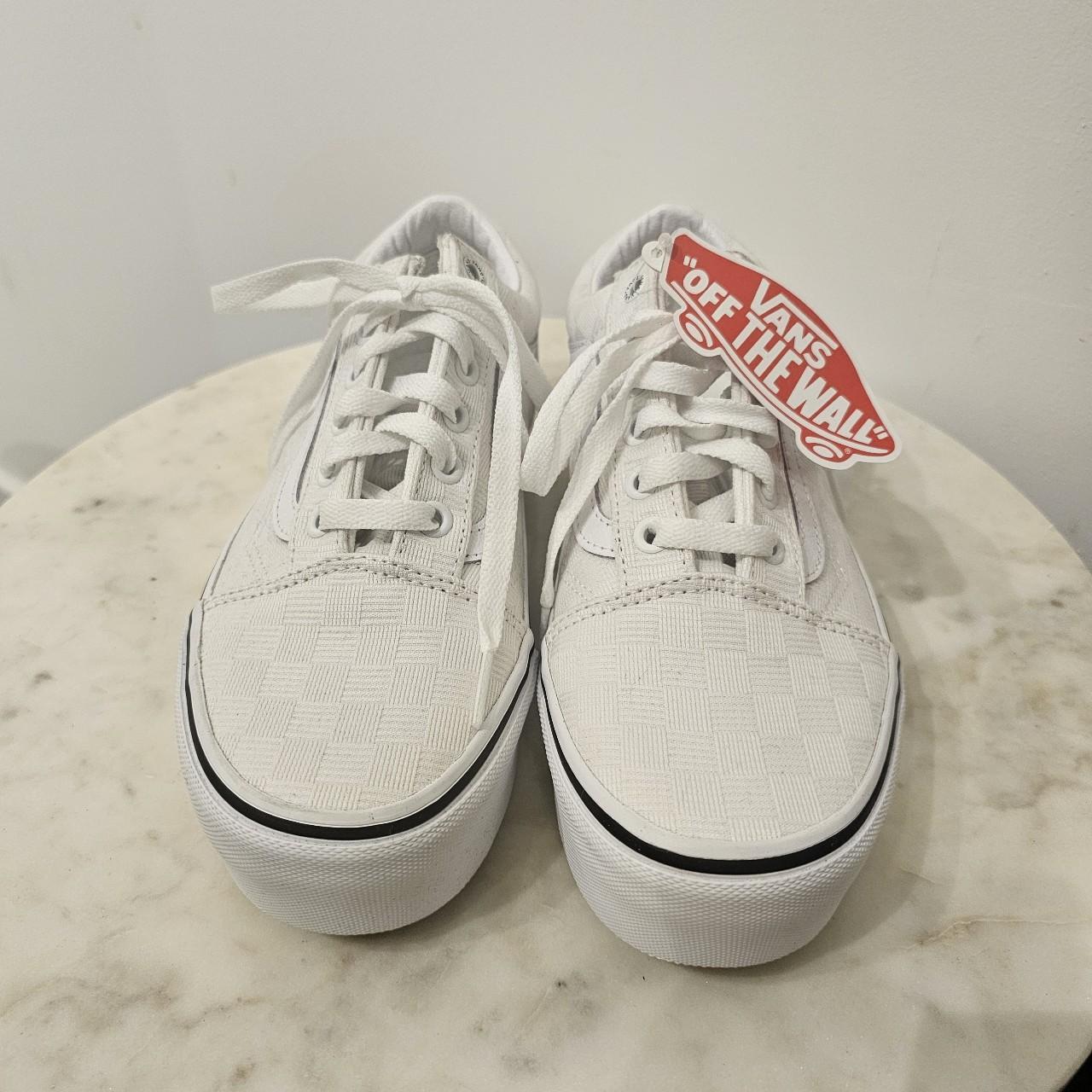 Vans platform checkered sneakers. New with original... | Depop