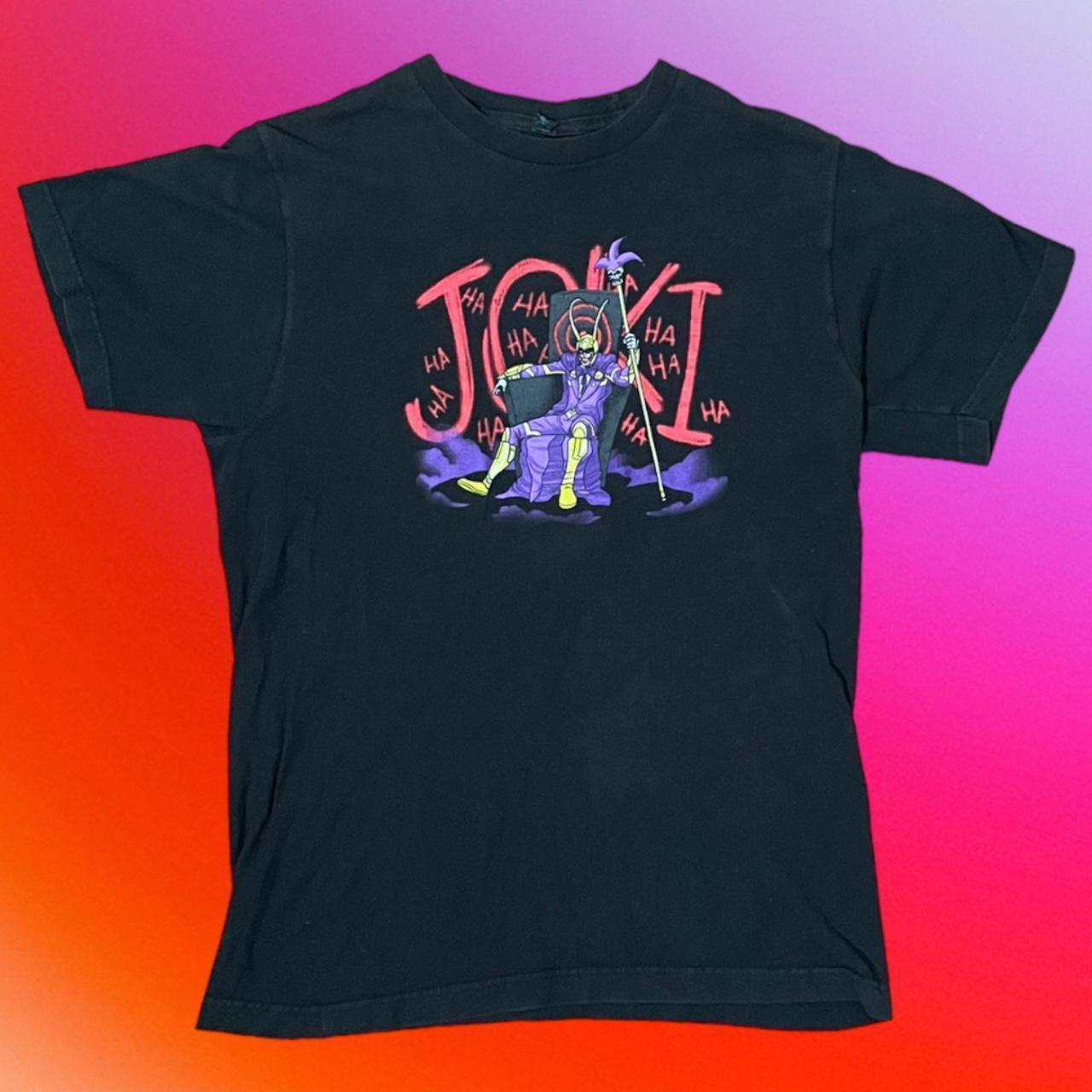 Marvel and DC Joker and Loki "Joki" Shirt black... - Depop