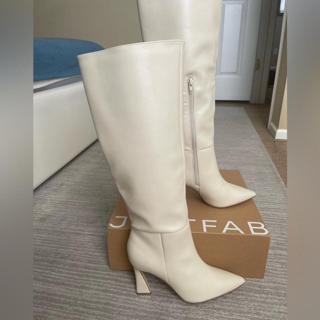 JustFab Alice Heeled Boots Brand: JustFab Size: US... - Depop