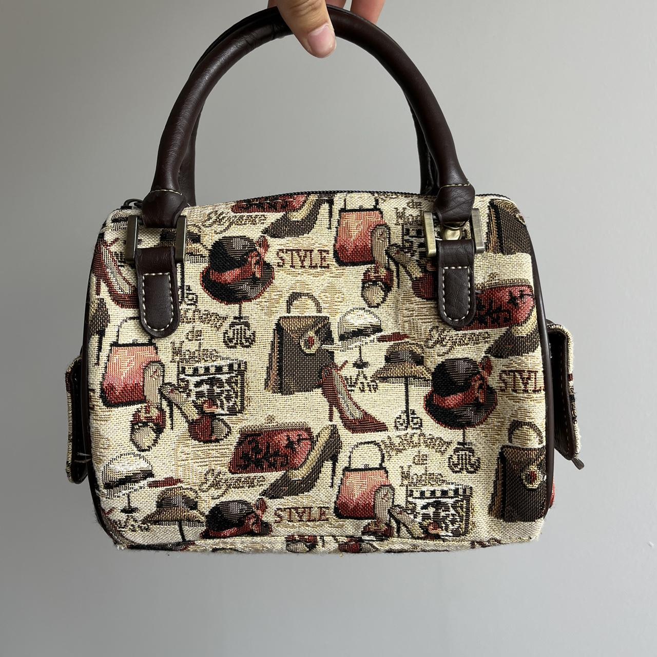 Vintage Monogram Handbag Vintage brown handbag by... - Depop