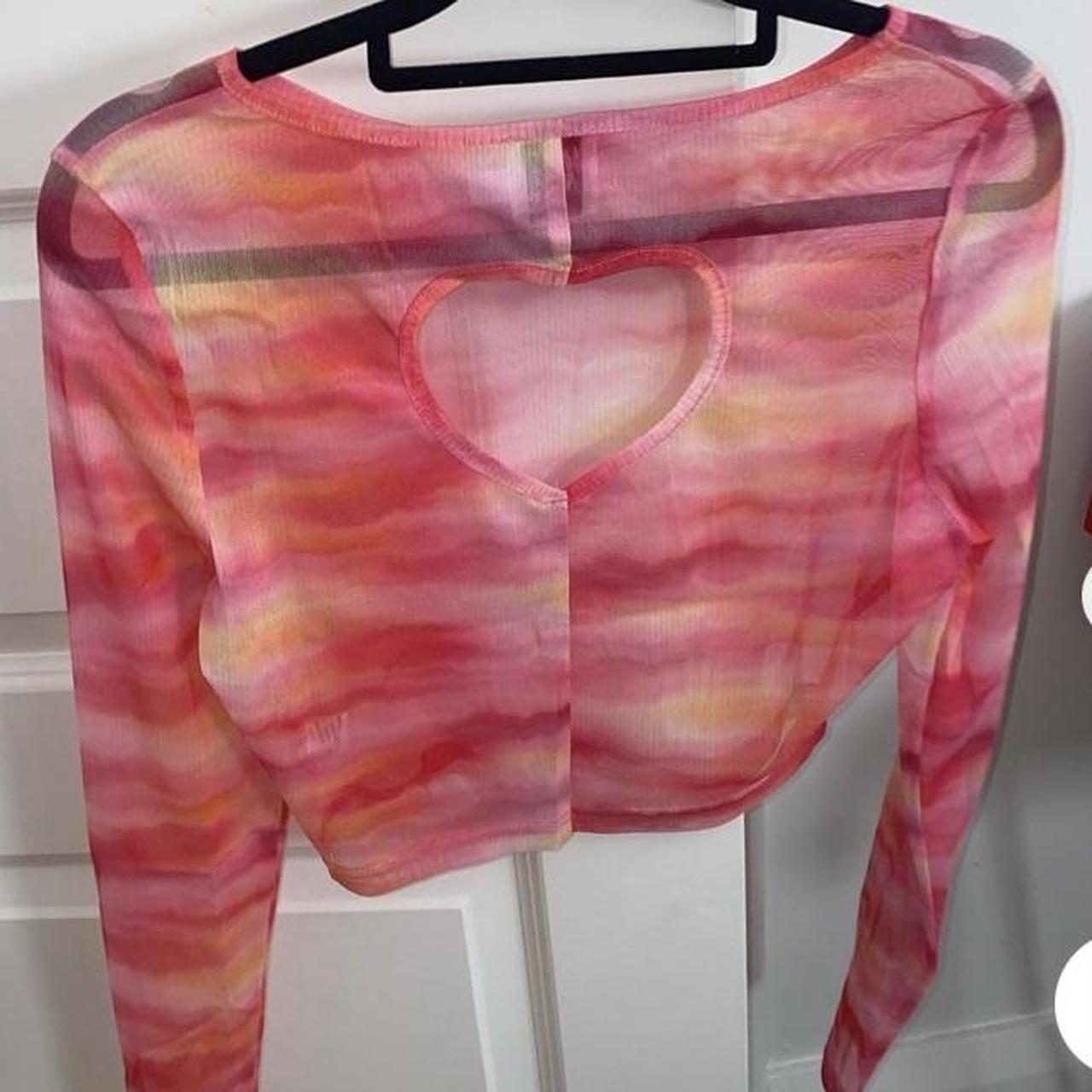 Princess polly pink mesh top! Worn twice ️‍🔥 - Depop