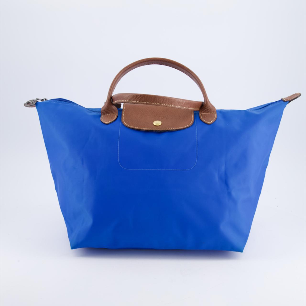 Longchamp Women's Blue Bag | Depop