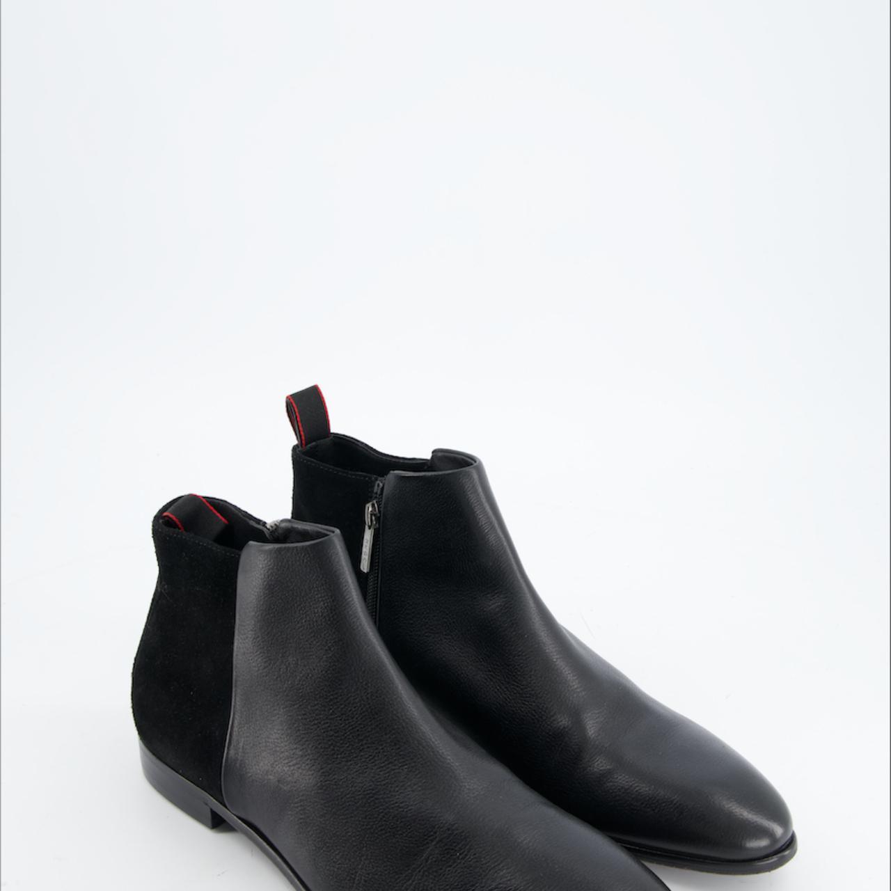 Super cute Hugo Boss boots genuine black leather... - Depop