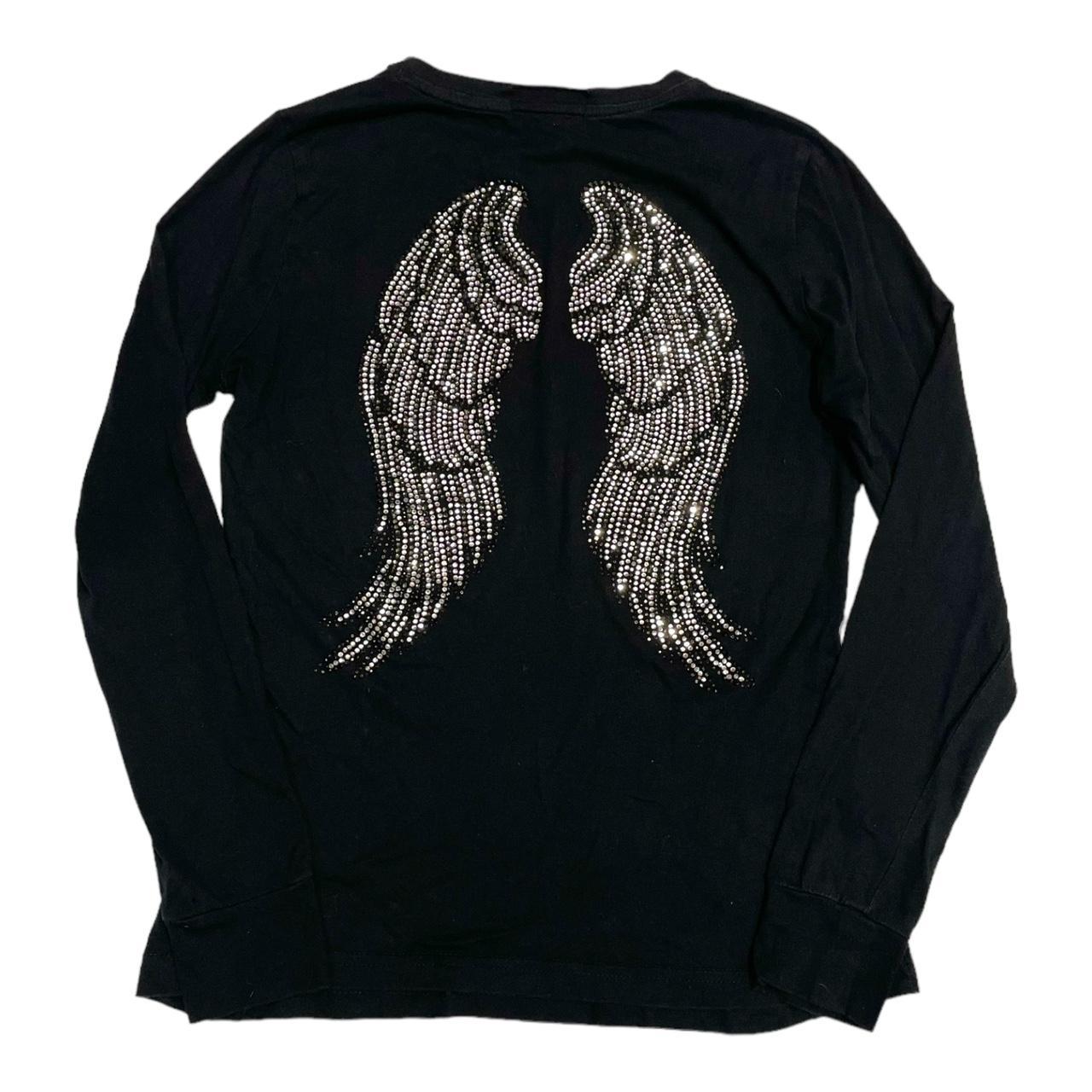 Reign rhinestone wing longsleeve - best for a... - Depop