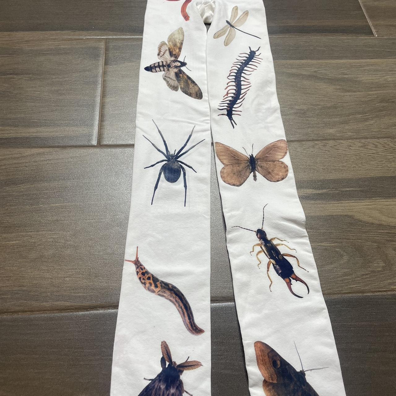 Bug tights -size M-L -(reworked/hand printed item... - Depop