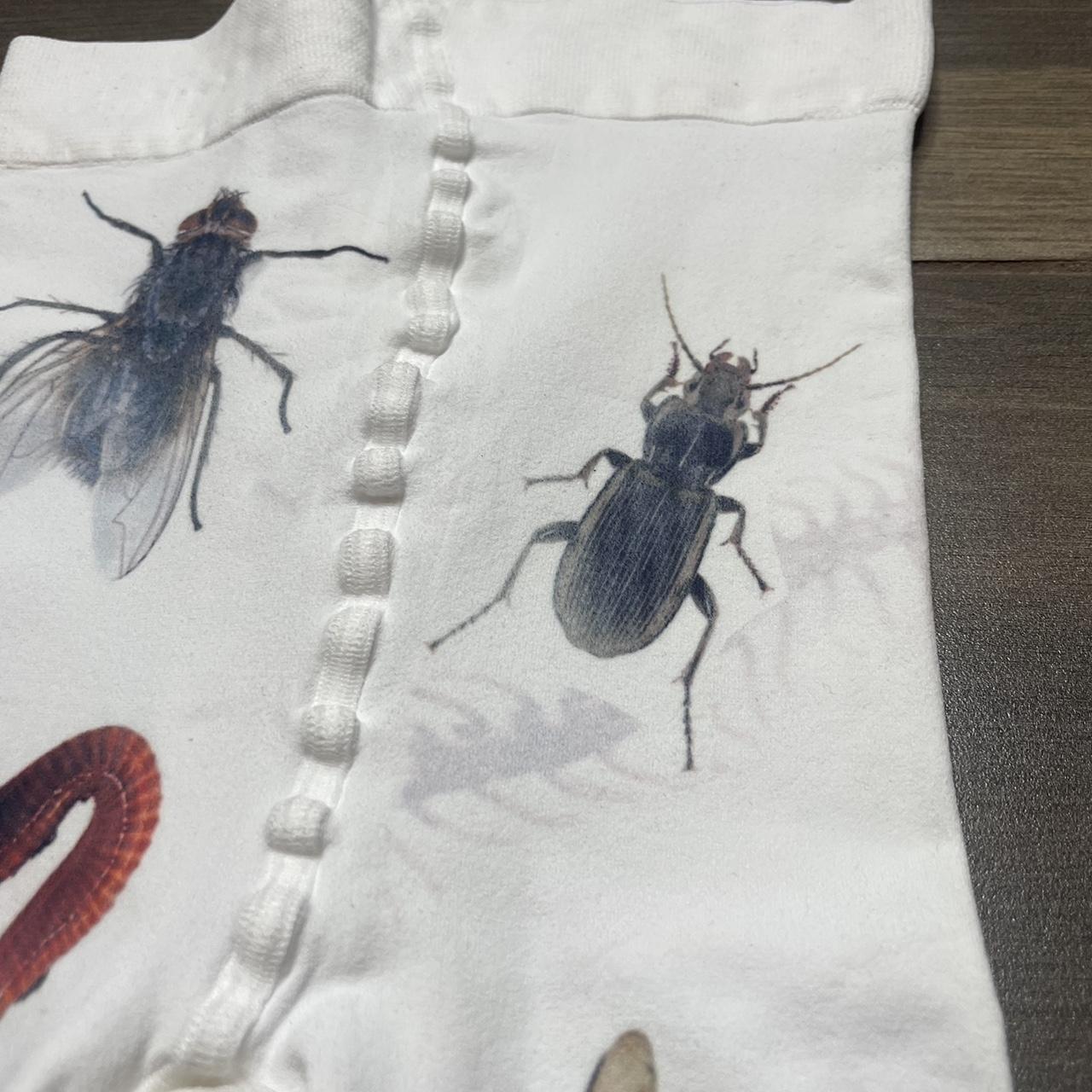 Bug tights -size M-L -(reworked/hand printed item... - Depop