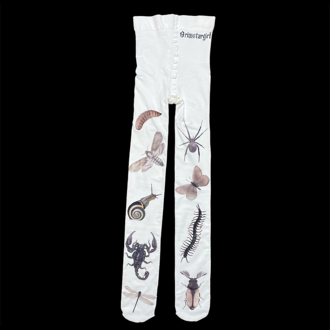 Bug tights -size medium- large -(reworked/printed... - Depop