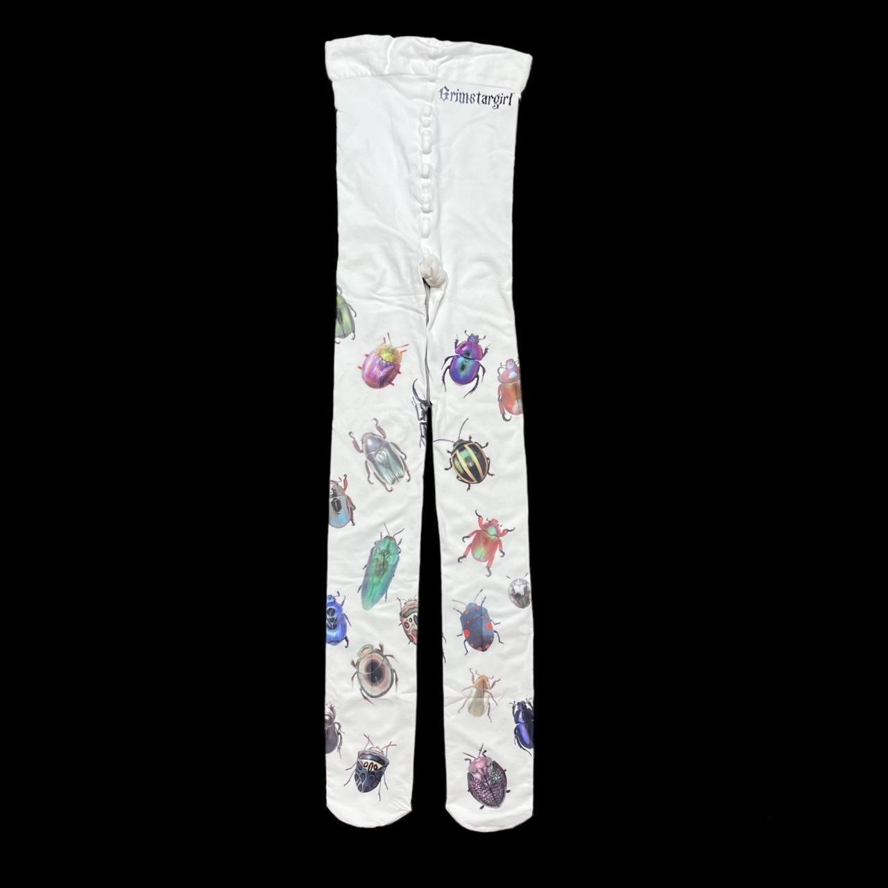 Colorful Beetle tights - size large-X-Large... | Depop