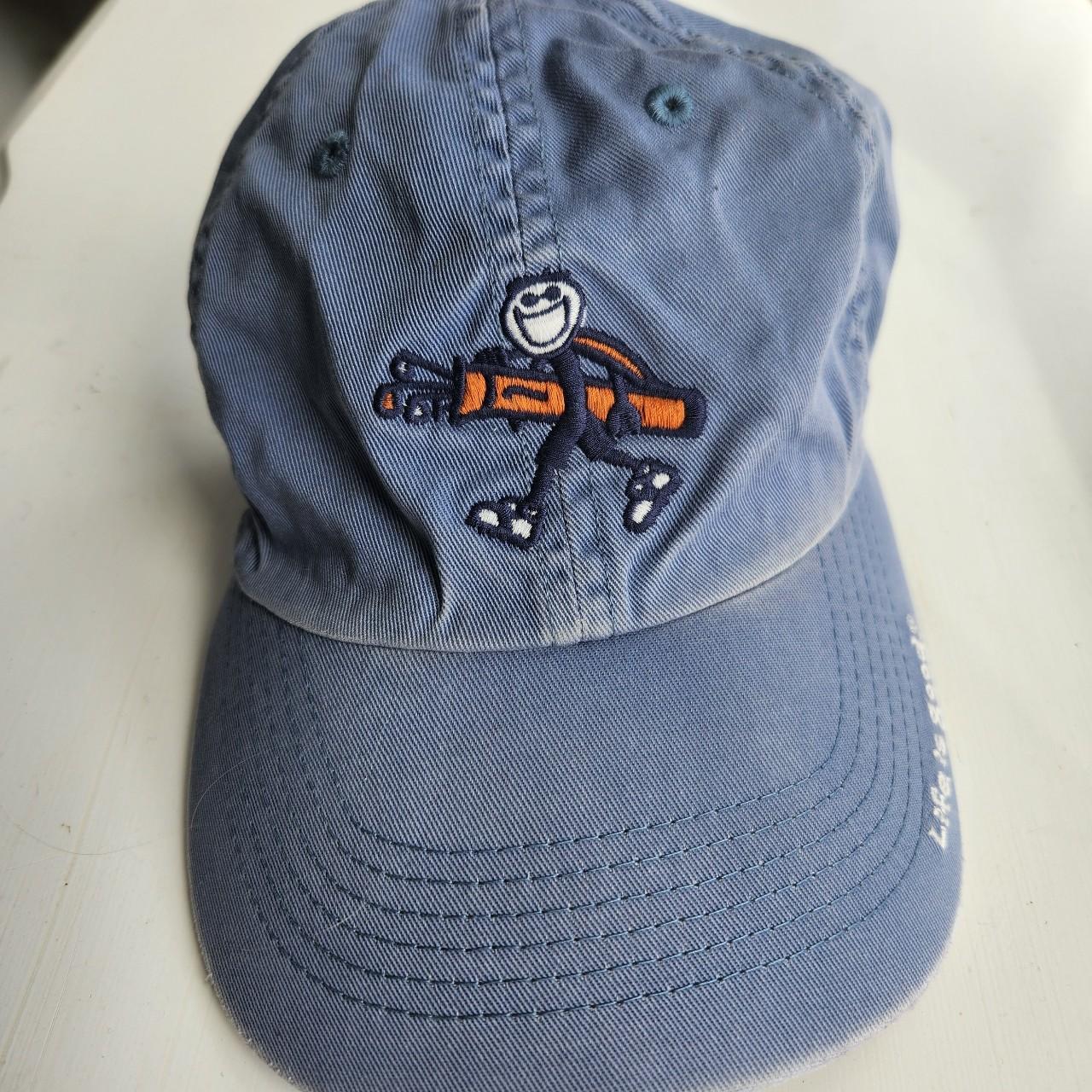 Life is Good Golf Hat Baseball Cap Blue Unisex, one... - Depop
