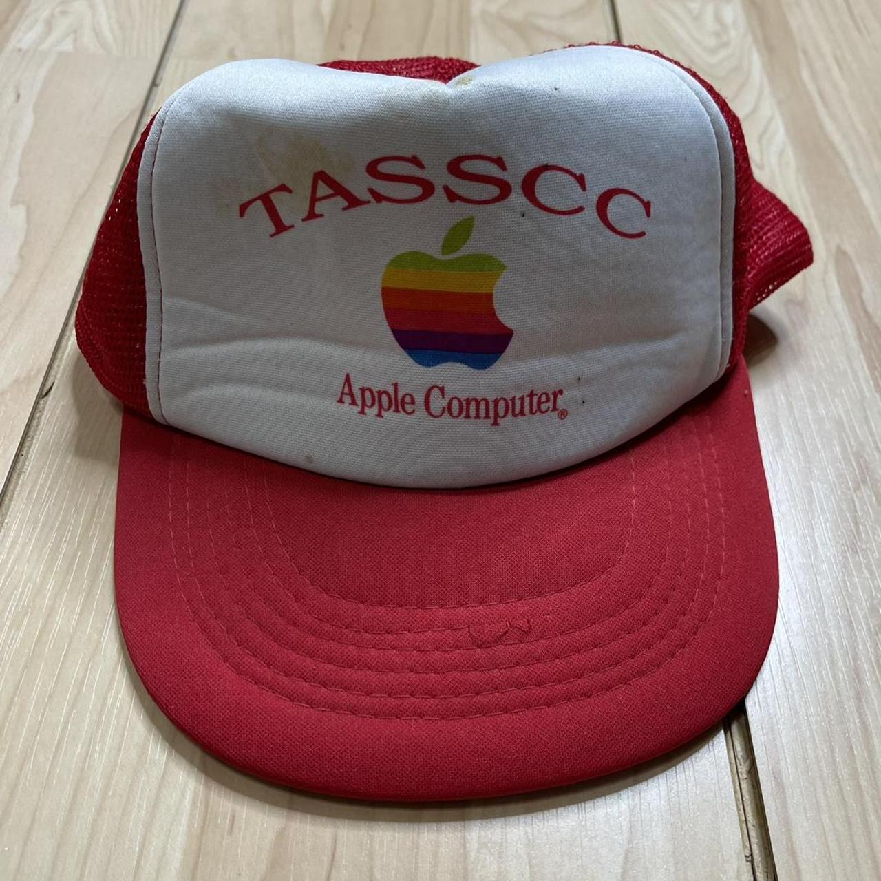 Vintage Tasscc Apple Computers Logo Hat Macintosh... - Depop