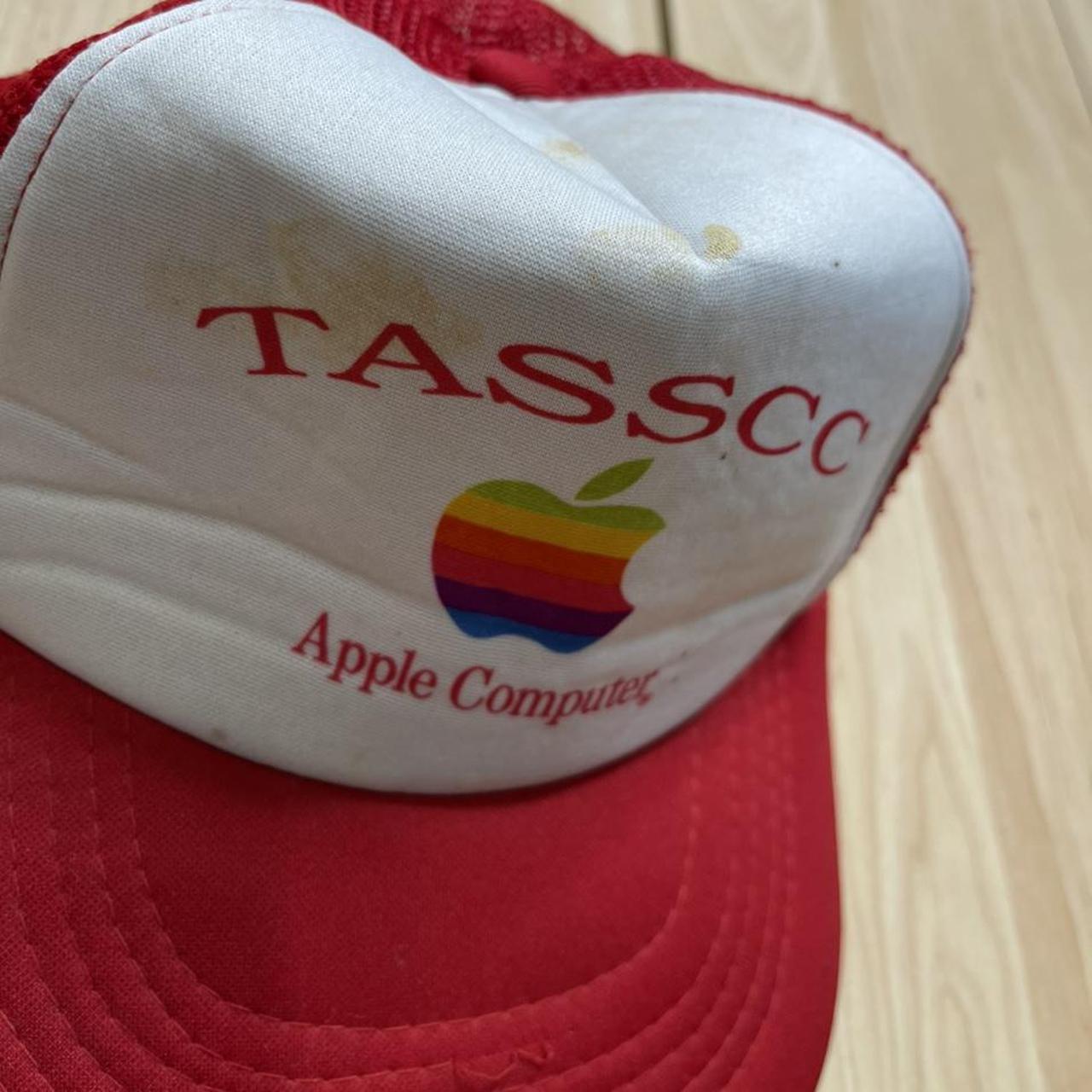 Vintage Tasscc Apple Computers Logo Hat Macintosh... - Depop