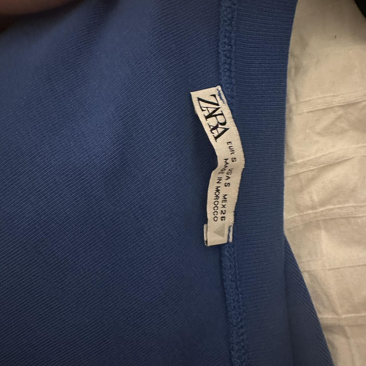 Cobalt blue ruched bodycon maxi dress from Zara Worn... - Depop