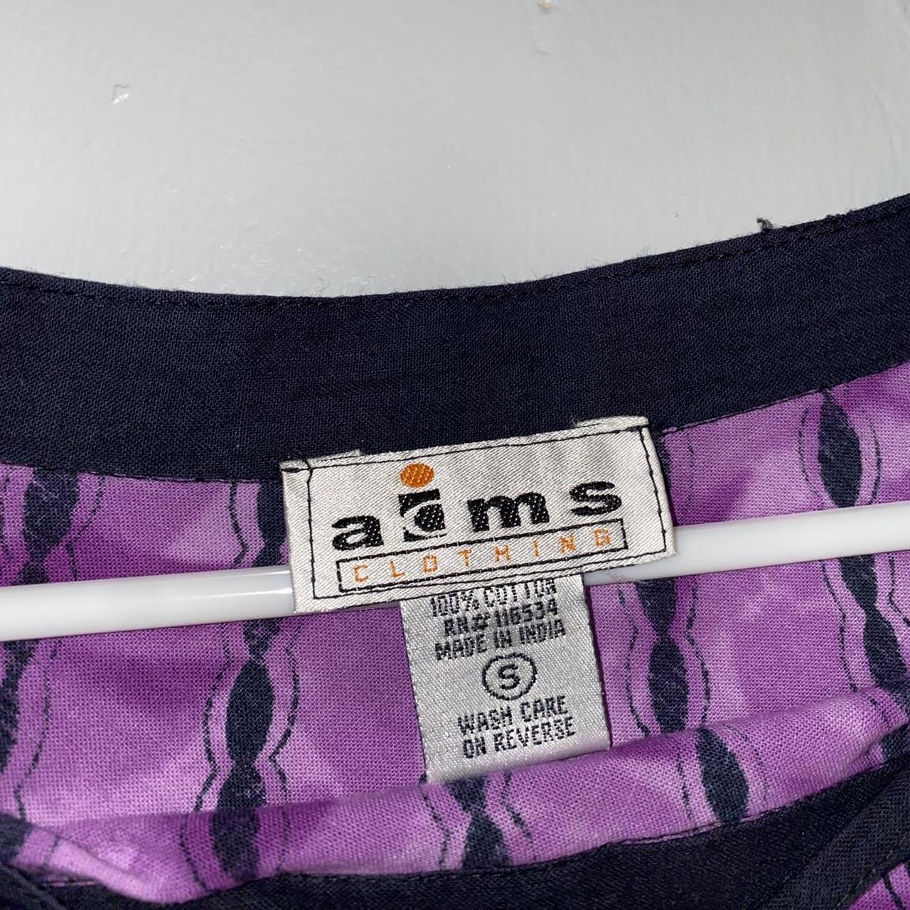 Acme Clothing Women's Purple and Black Skirt | Depop