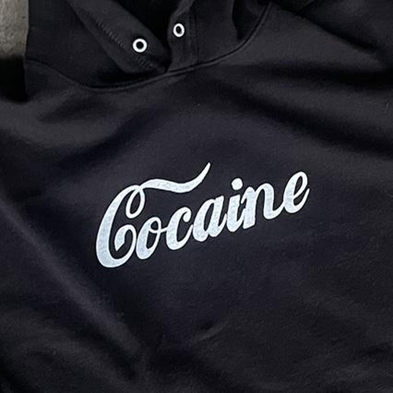 Black Hanes Cocaine Hoodie Xtra Large #vintage #y2k... - Depop