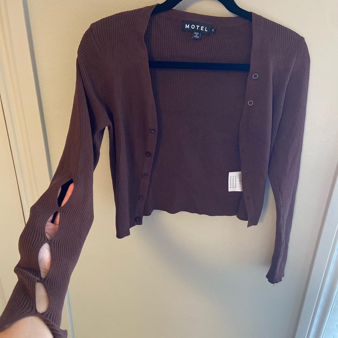 Motel rocks brown cardigan - Depop