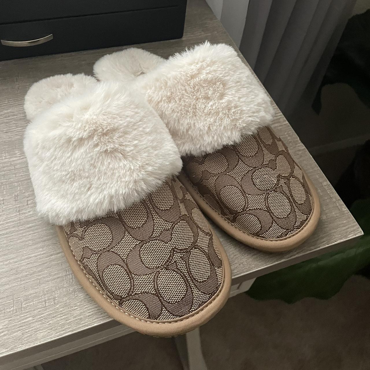 Brand new coach slippers never been used size... - Depop