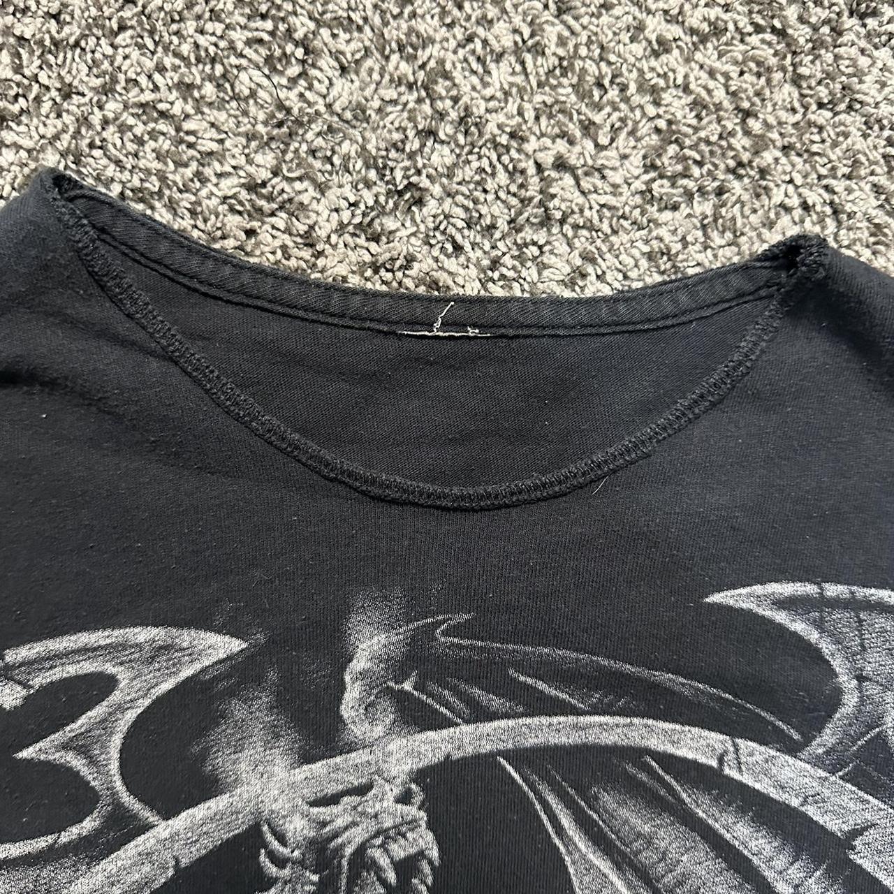 Y2K liquid blue Dragon front AOP 2001 Really sick... - Depop