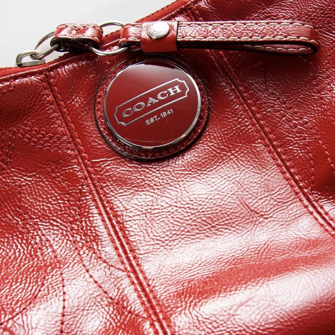 AVAILABLE SOON!! Authentic coach cherry red patent... - Depop