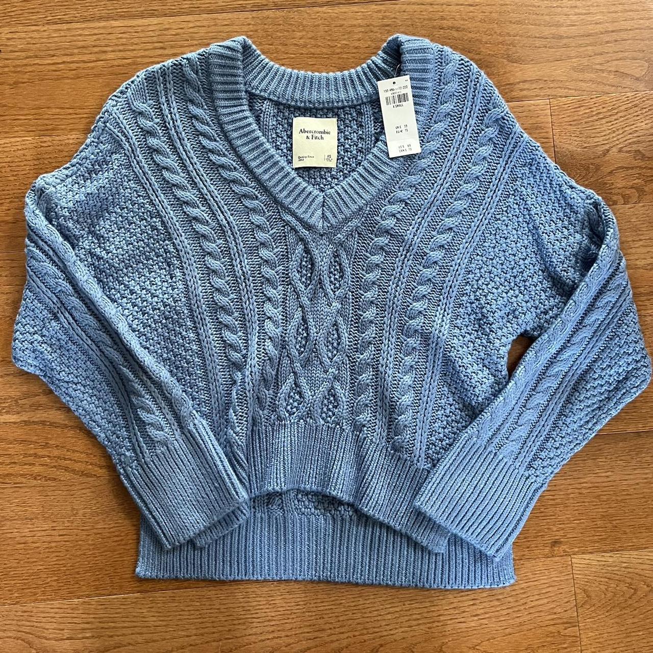 NEW WITH TAGS ABERCROMBIE CABLE KNIT SWEATER •so... - Depop