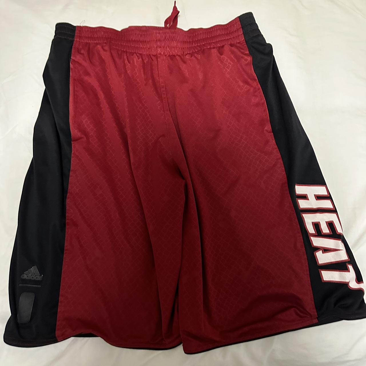 Vintage adidas Miami heat shorts with drawstring - Depop