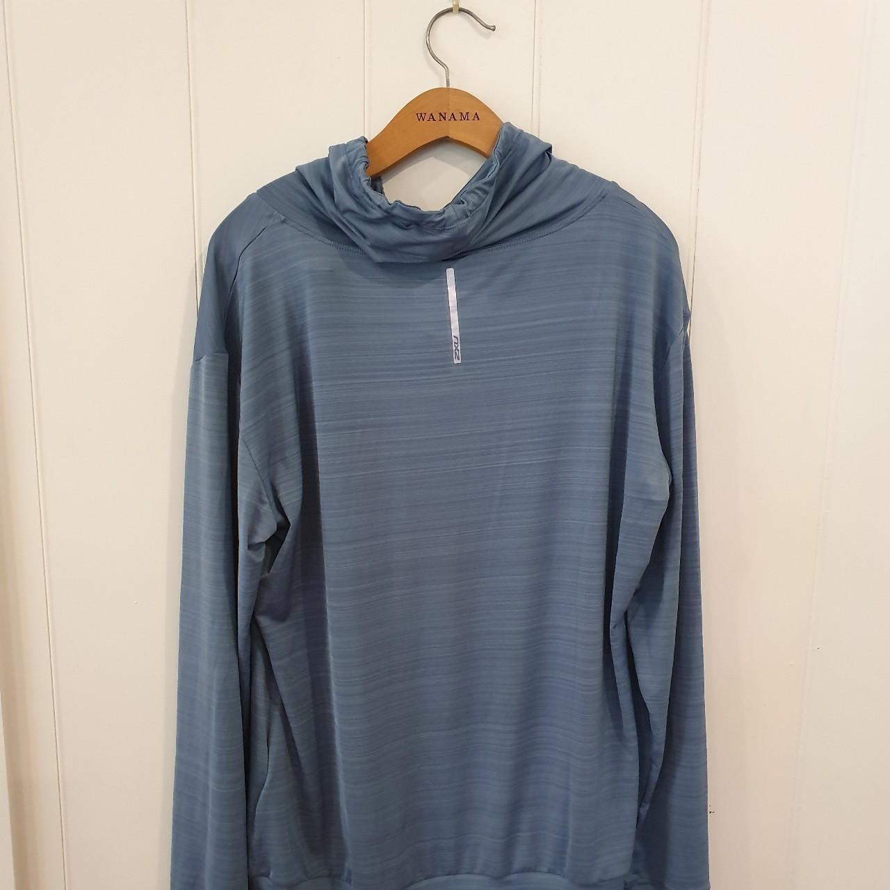 2XU blue running shirt in XL. It is long sleeved... - Depop