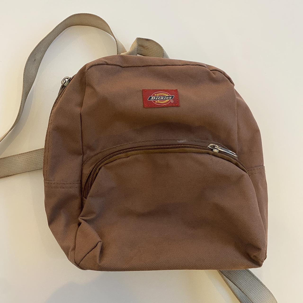 Brown mini Dickies backpack Signs of wear as shown... - Depop
