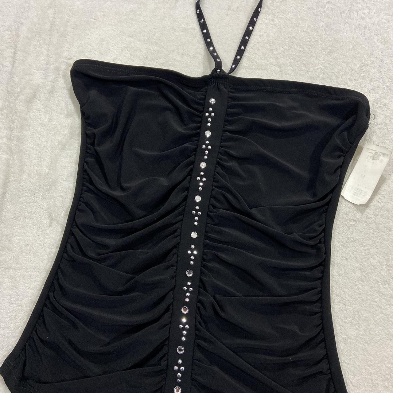 y2k rhinestone halter top women’s... - Depop