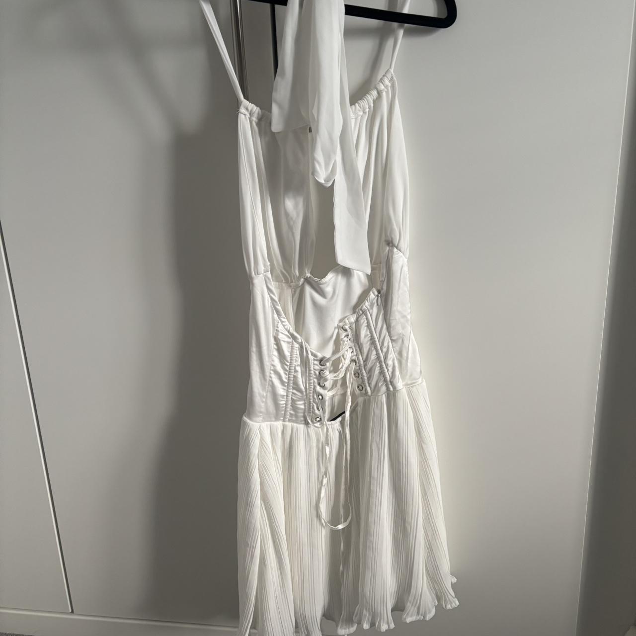 Outcast Orian White Mini Dress Size M Excellent... | Depop