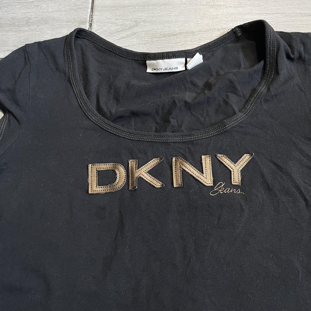 Y2K DKNY jeans top Size large No holes but does... - Depop